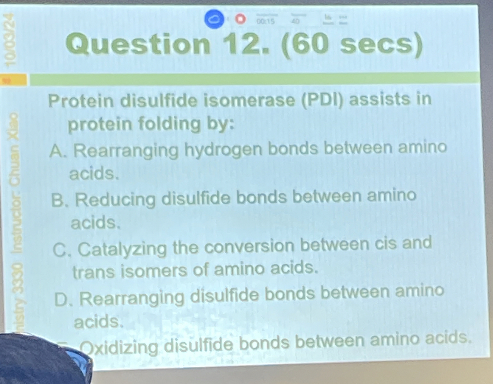 Solved Protein disulfide isomerase (PDI) ﻿assists inprotein | Chegg.com