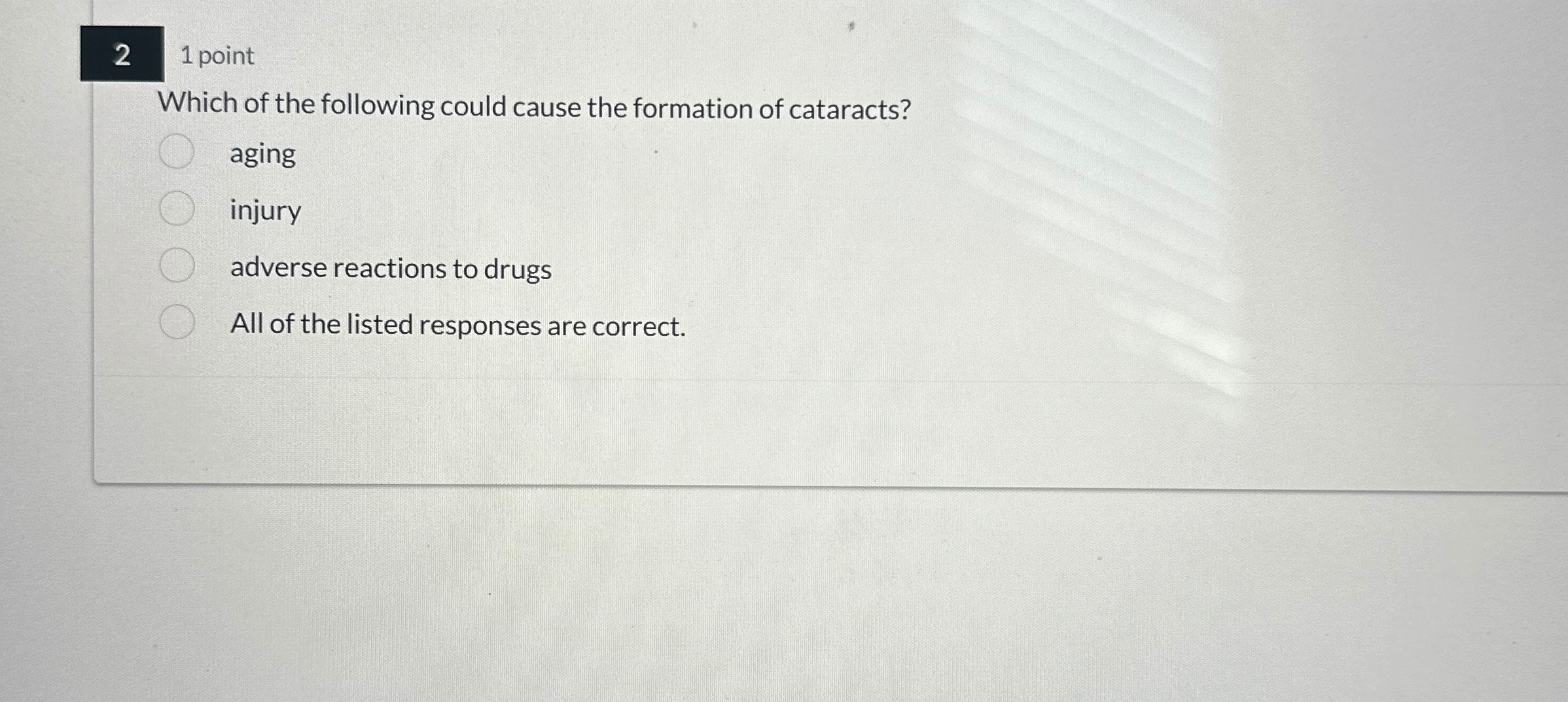 Solved 21 ﻿pointWhich of the following could cause the | Chegg.com