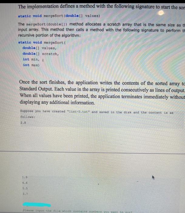 Solved To demonstrate an understanding of recursive methods, | Chegg.com