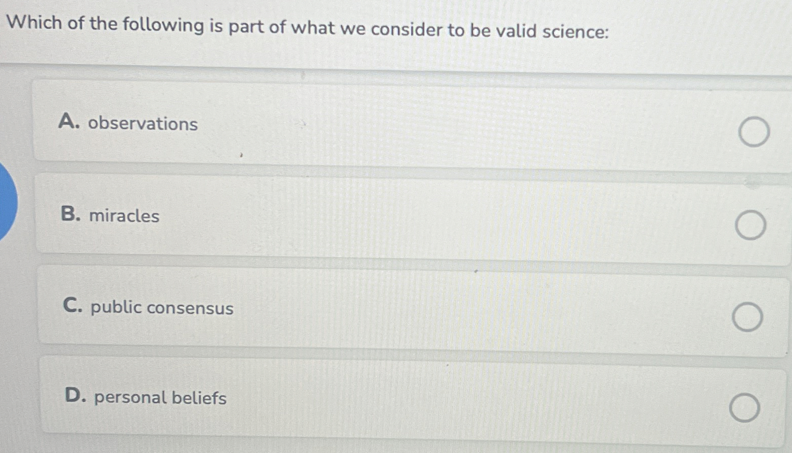 Solved Which of the following is part of what we consider to | Chegg.com