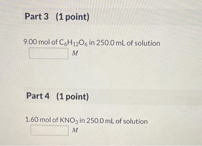 Solved 0.490 mol of BaCl2 in 100.0 mL of solution M Part 2 | Chegg.com