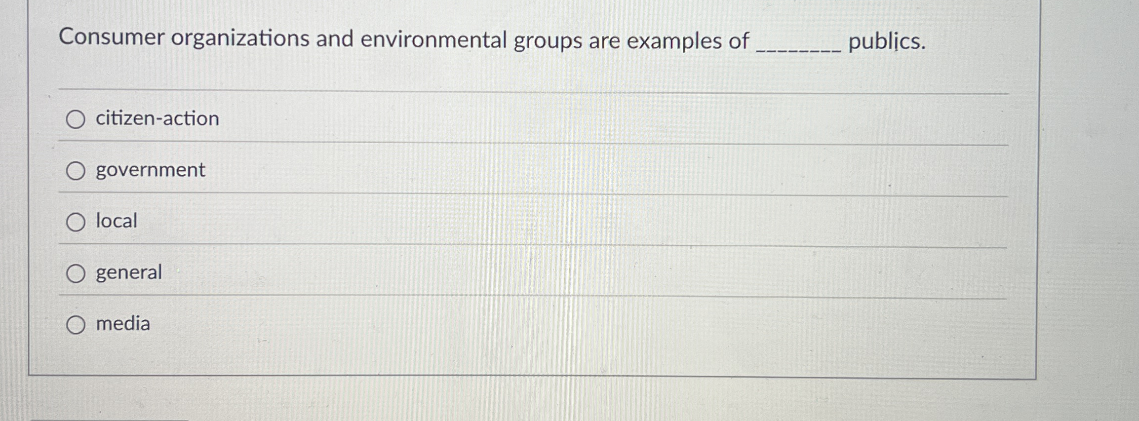 Solved Consumer organizations and environmental groups are | Chegg.com