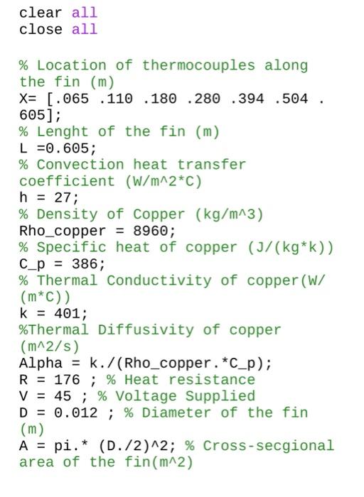 Solved Please answer ASAP! Please rewrite the Matlab code to | Chegg.com