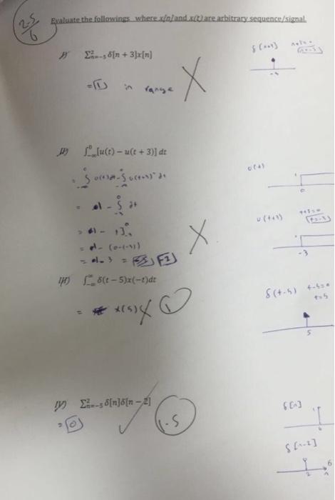 Solved Evaluate the followings where xinland x(0) are | Chegg.com