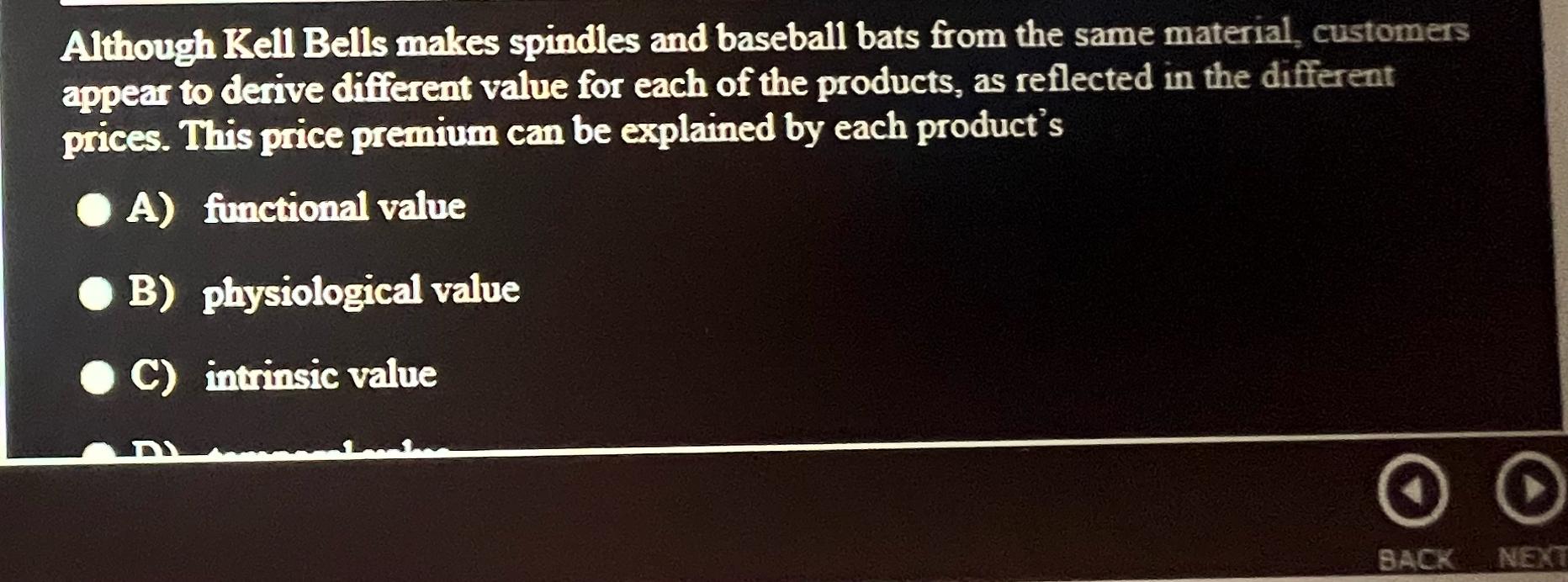Solved Although Kell Bells makes spindles and baseball bats | Chegg.com
