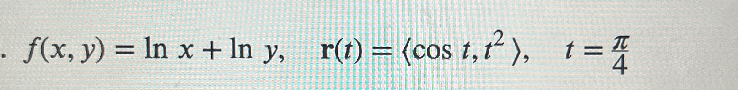 Solved Use the chain rule to calculate d/dt f(r(t)) ﻿at the | Chegg.com