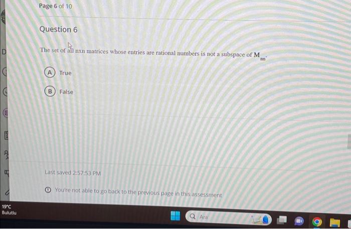 Solved The set of all nxn matrices whose entries are | Chegg.com