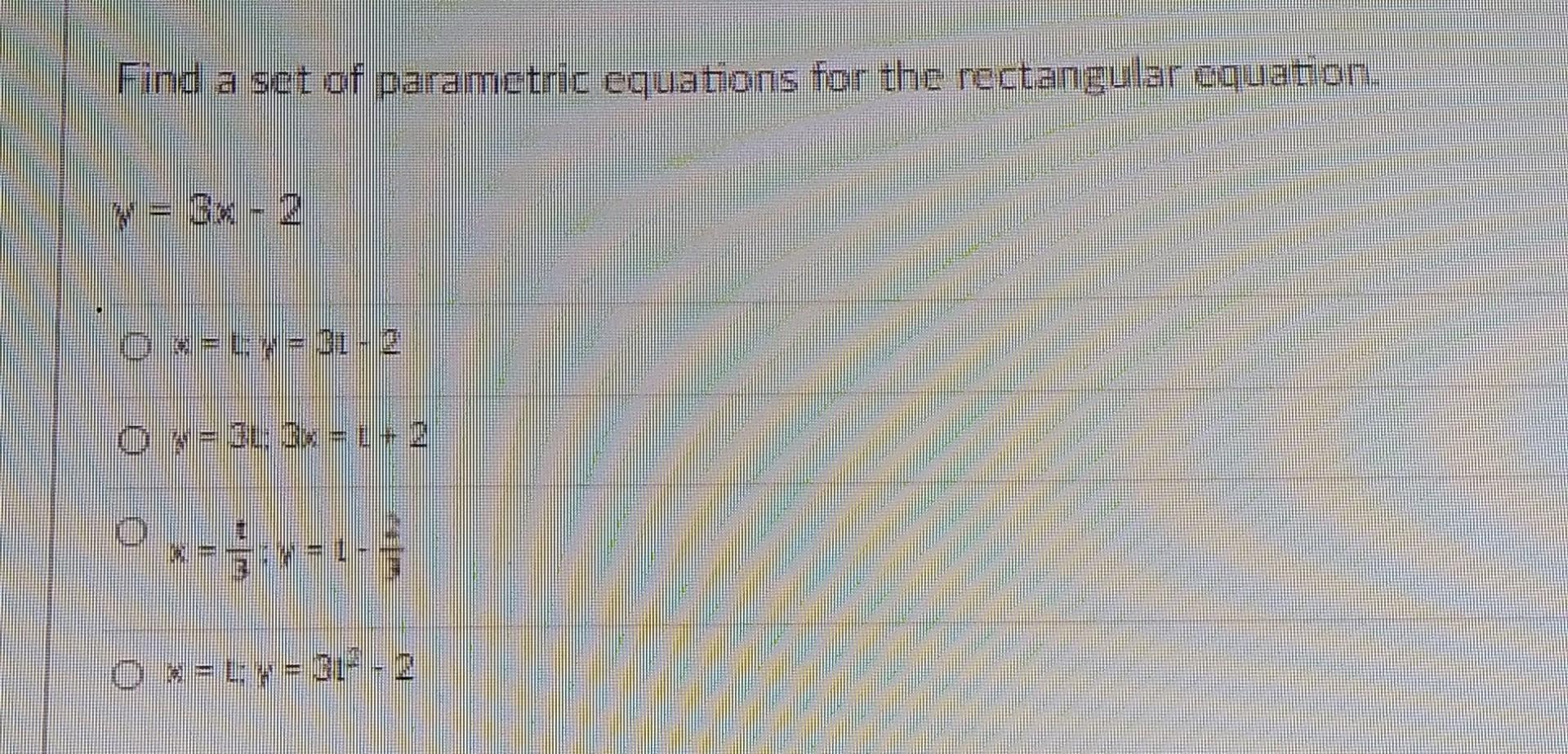 Solved Find a set of parametric equations for the | Chegg.com
