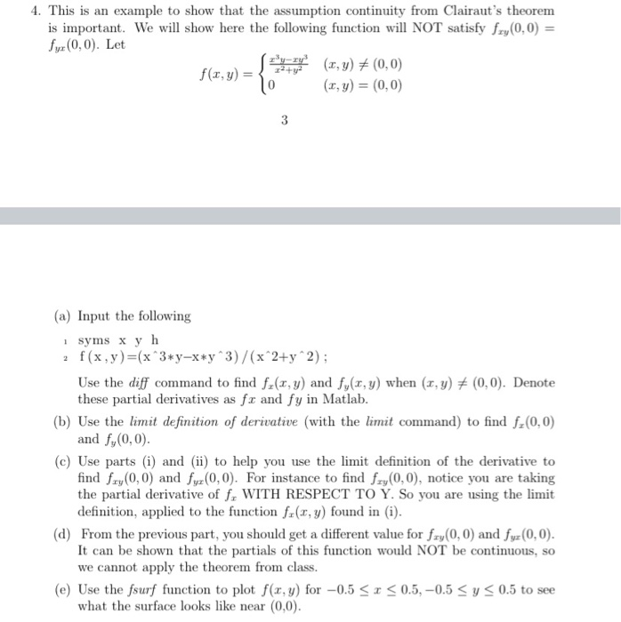 Solved 4. This is an example to show that the assumption | Chegg.com