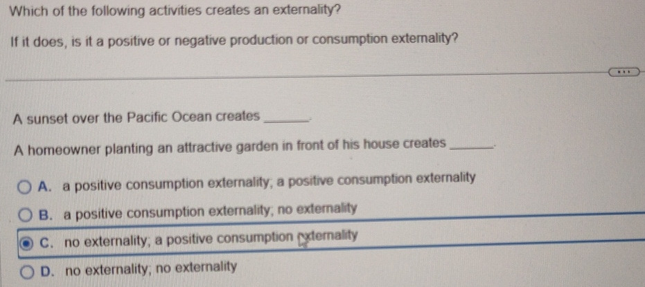 [Solved]: Which of the following activities creates an exter