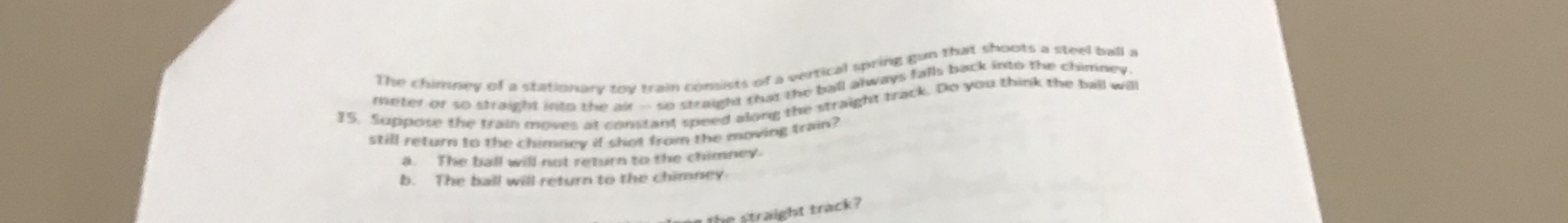 Solved The chimner of a stationary tov veain comists of a | Chegg.com