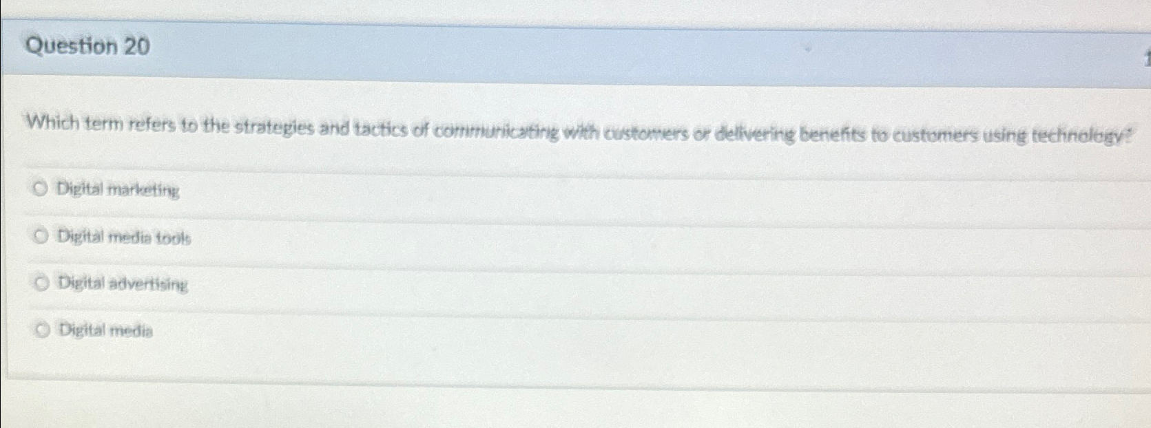 Solved Question 20Which term refers to the strategies and | Chegg.com Solved Question 20Which term refers to the strategies and | Chegg.com