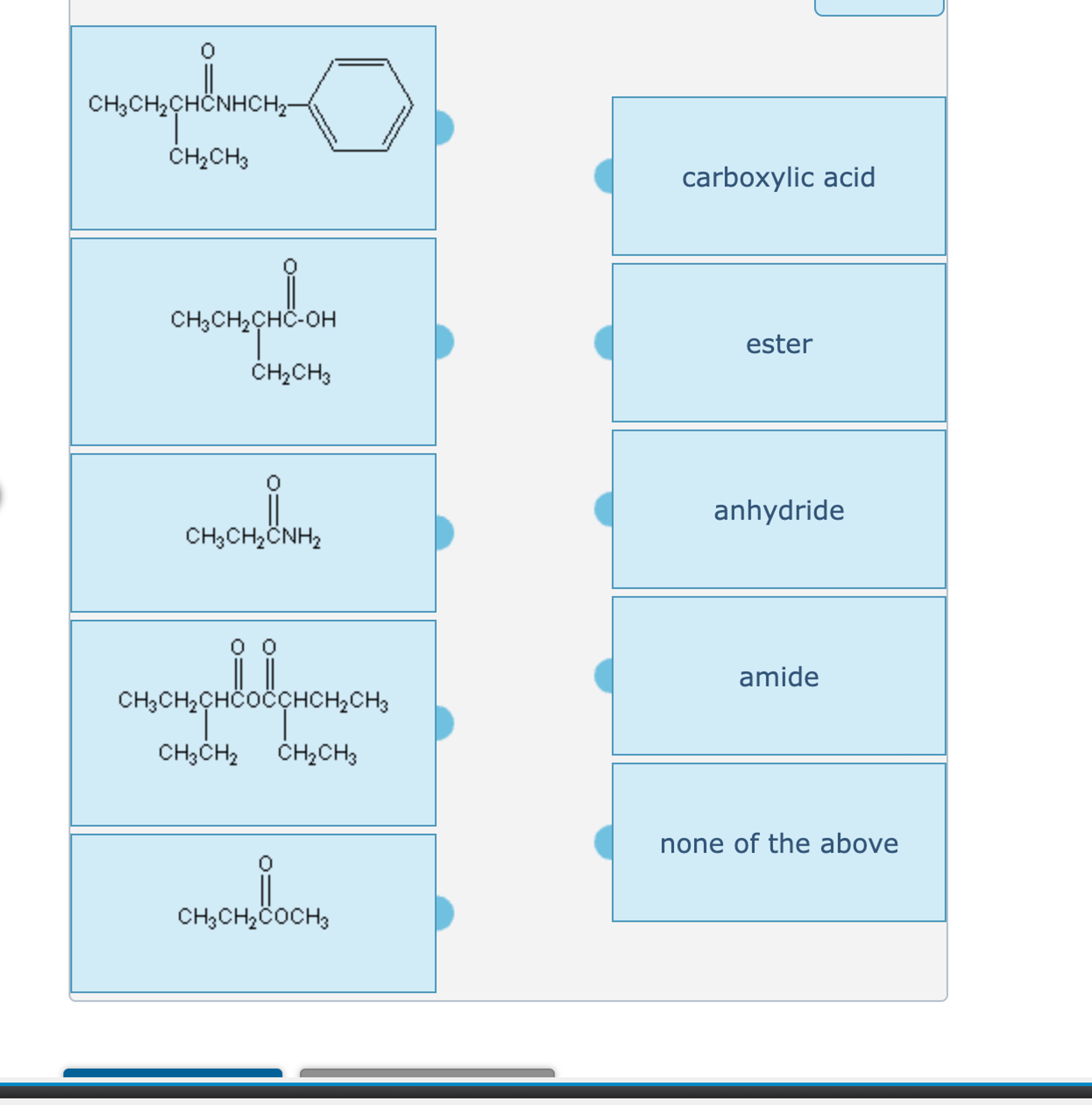 Solved Match each structural formula on the left to a | Chegg.com