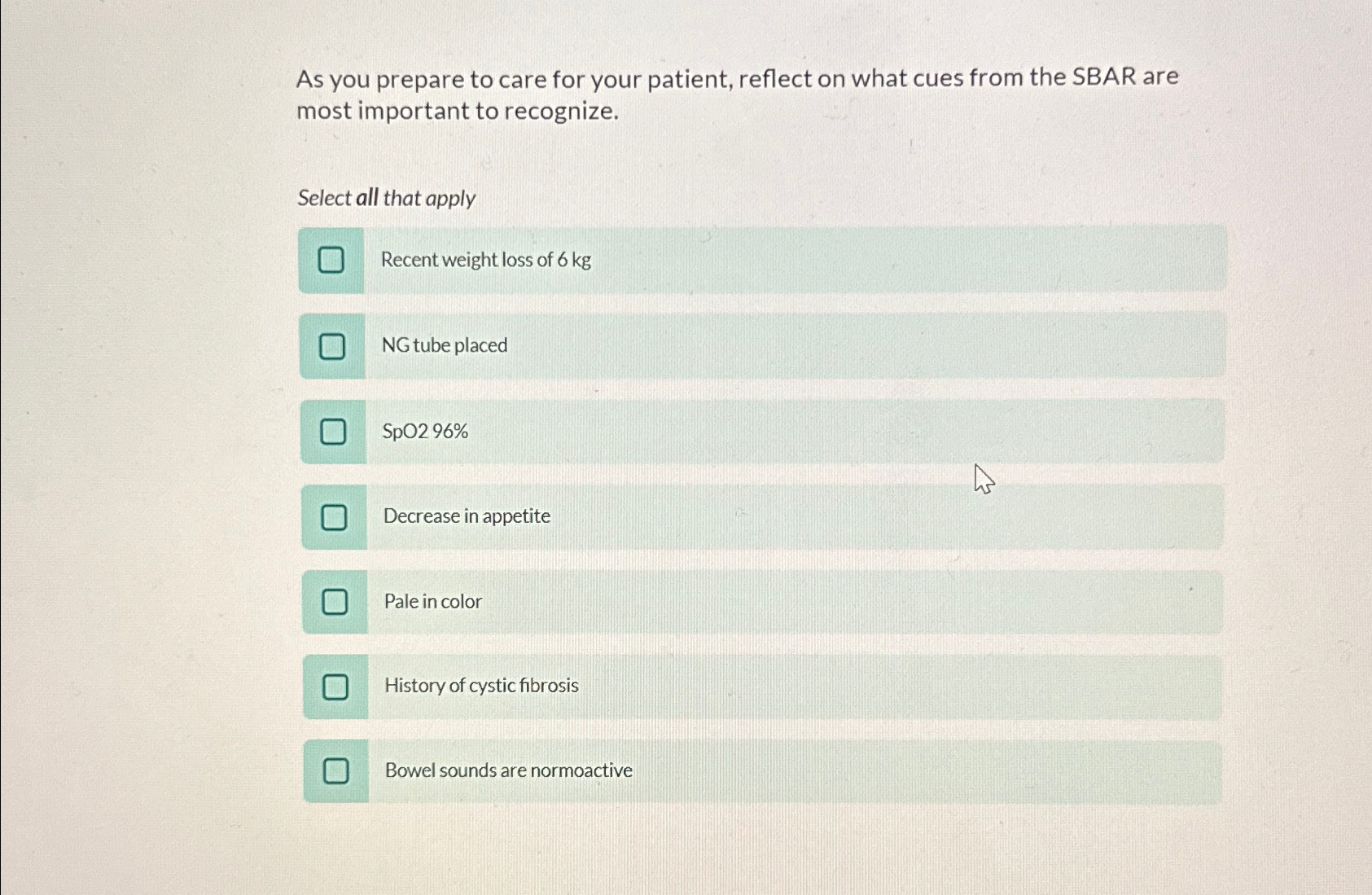 Solved As you prepare to care for your patient, reflect on | Chegg.com