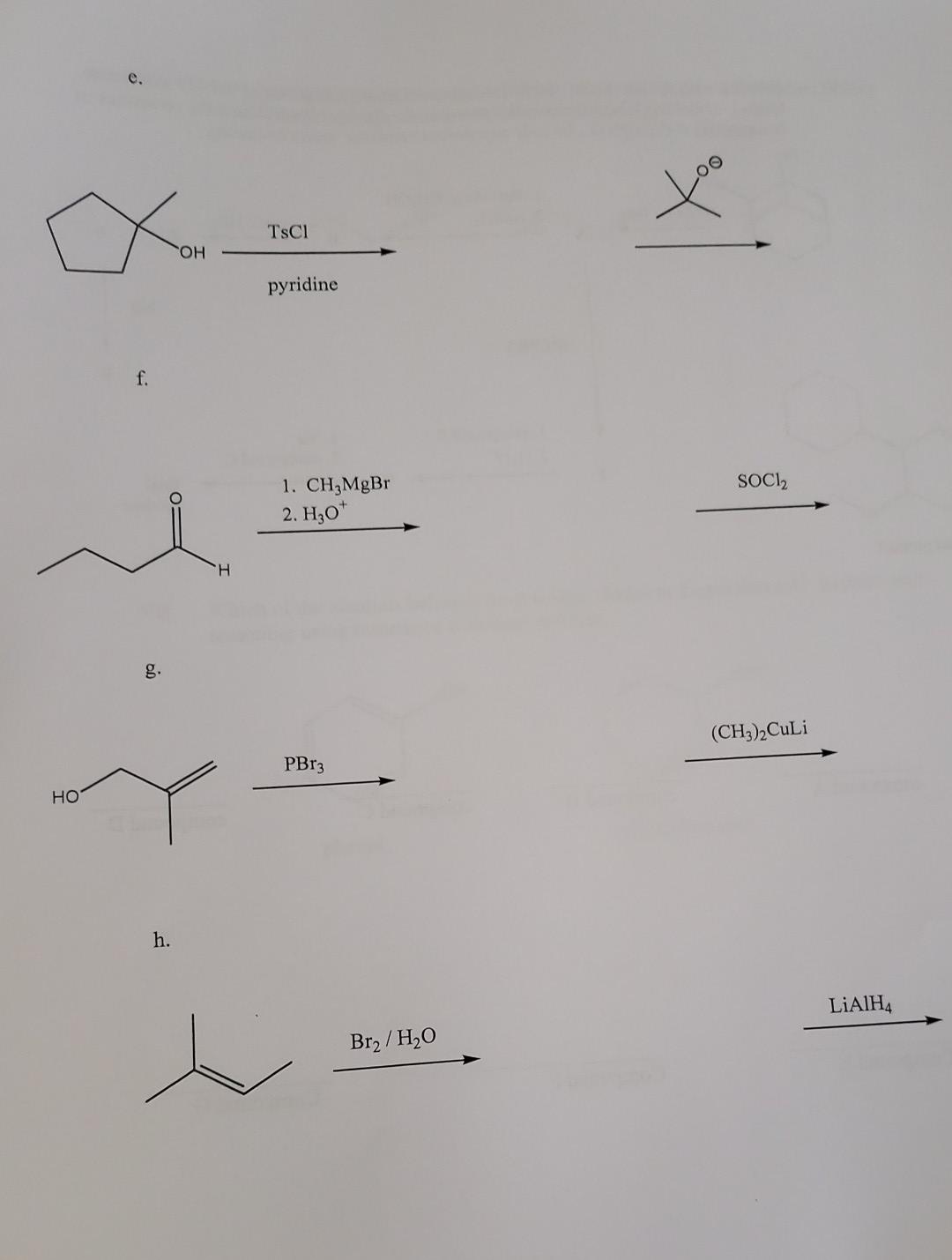 Solved IV. The following are some short synthesis problems. | Chegg.com