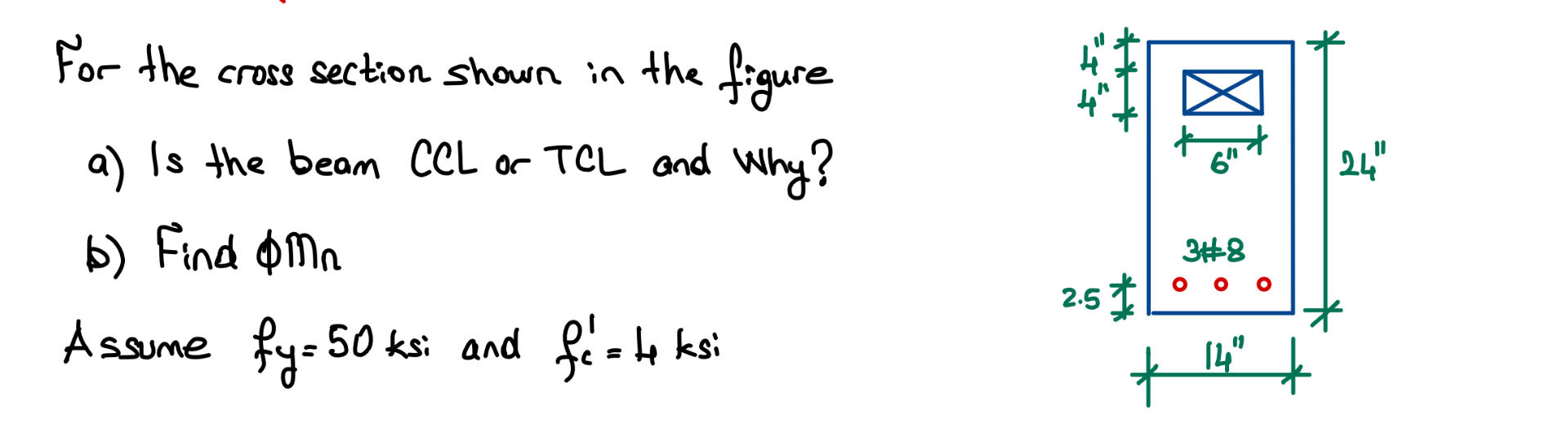 Solved For the cross section shown in the figurea) ﻿Is the | Chegg.com