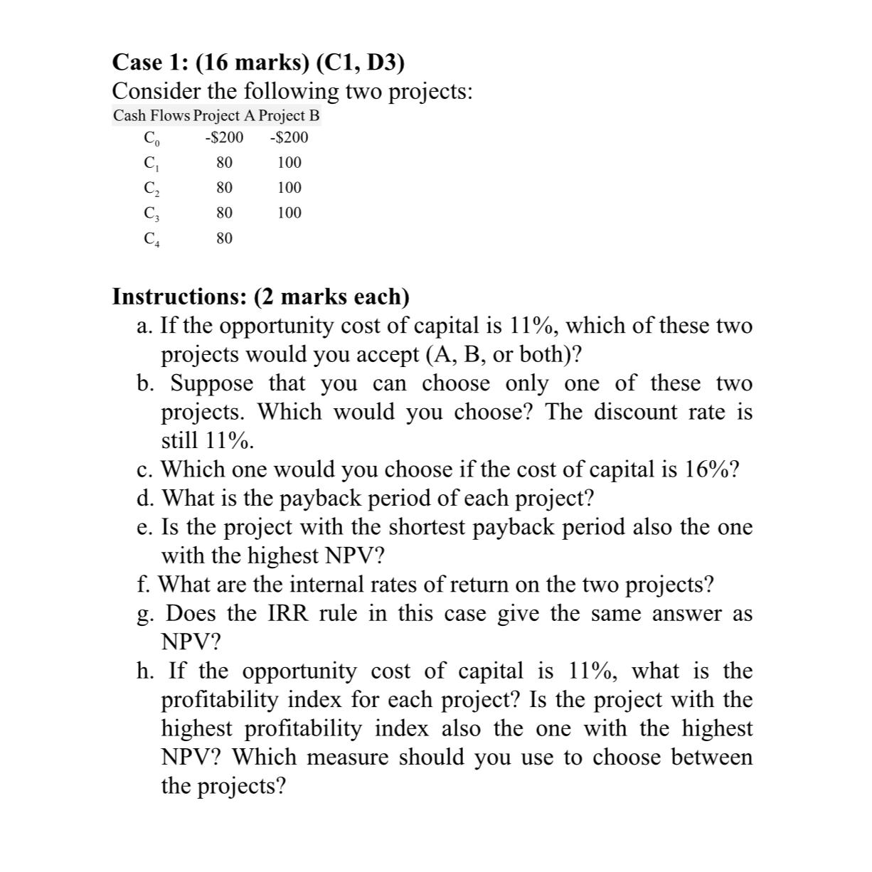 Solved Case 1: (16 ﻿marks) (C1, ﻿D3)Consider the following | Chegg.com