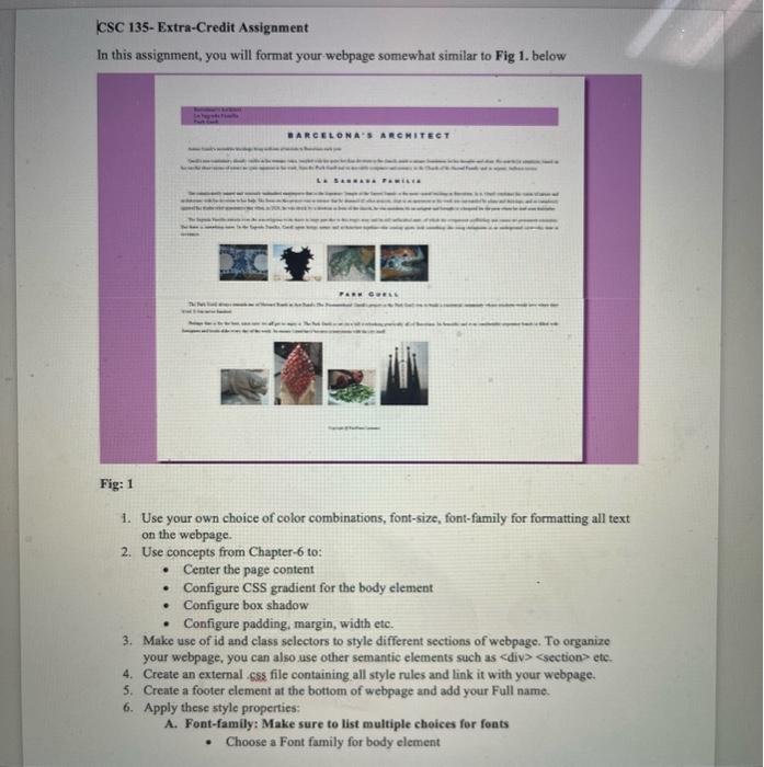 Solved CSC 135-Extra-Credit Assignment In this assignment, | Chegg.com