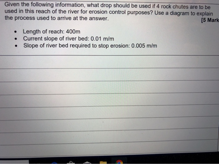 a) The following diagram shows a rock chute in | Chegg.com