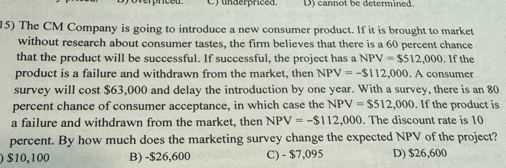 Solved The CM Company is going to introduce a new consumer | Chegg.com