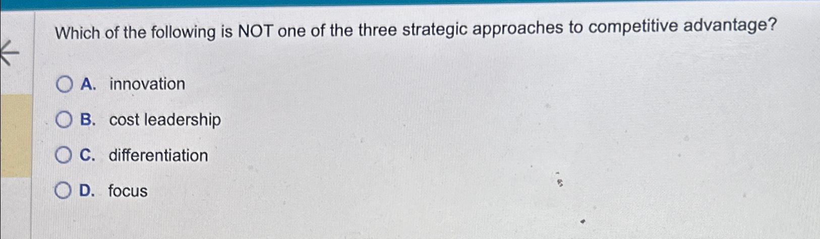 Solved Which of the following is NOT one of the three | Chegg.com