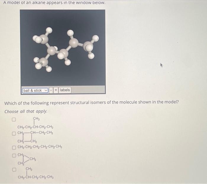 Solved Which of the following represent structural isomers | Chegg.com