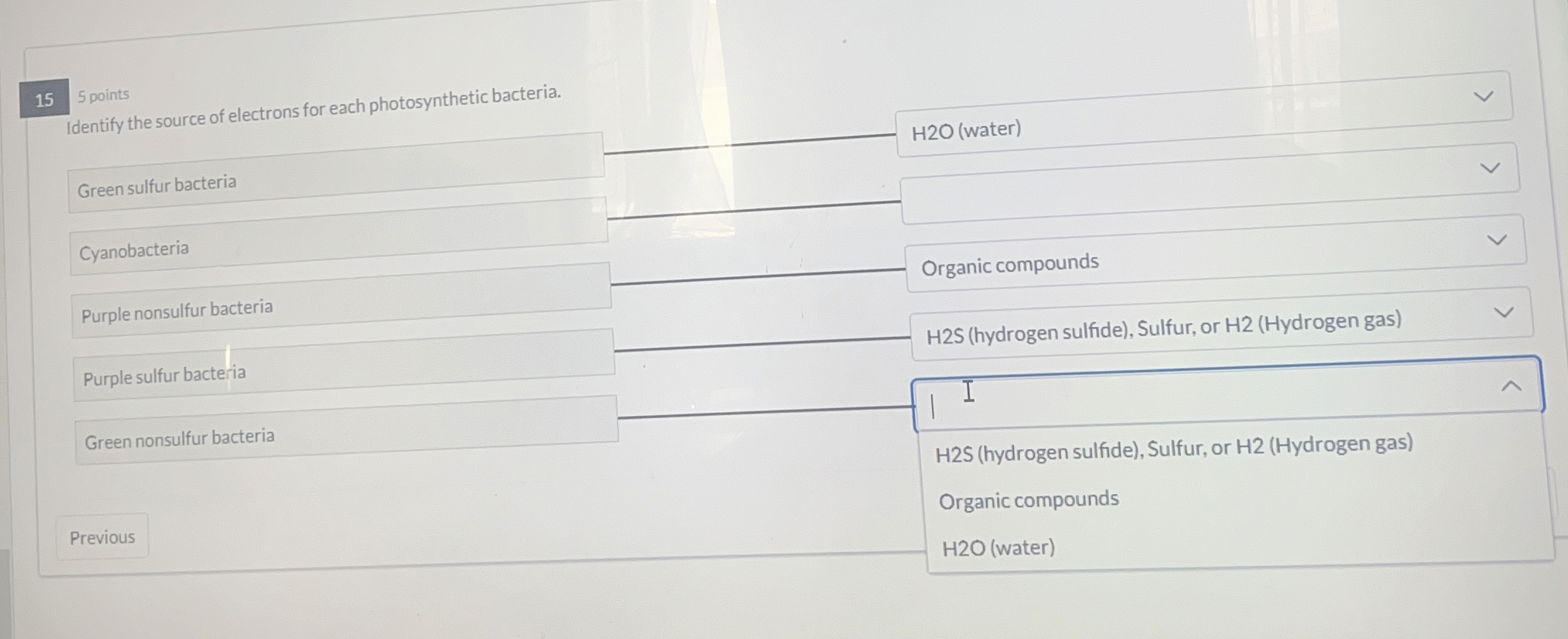 Solved 155 ﻿pointsIdentify the source of electrons for each | Chegg.com