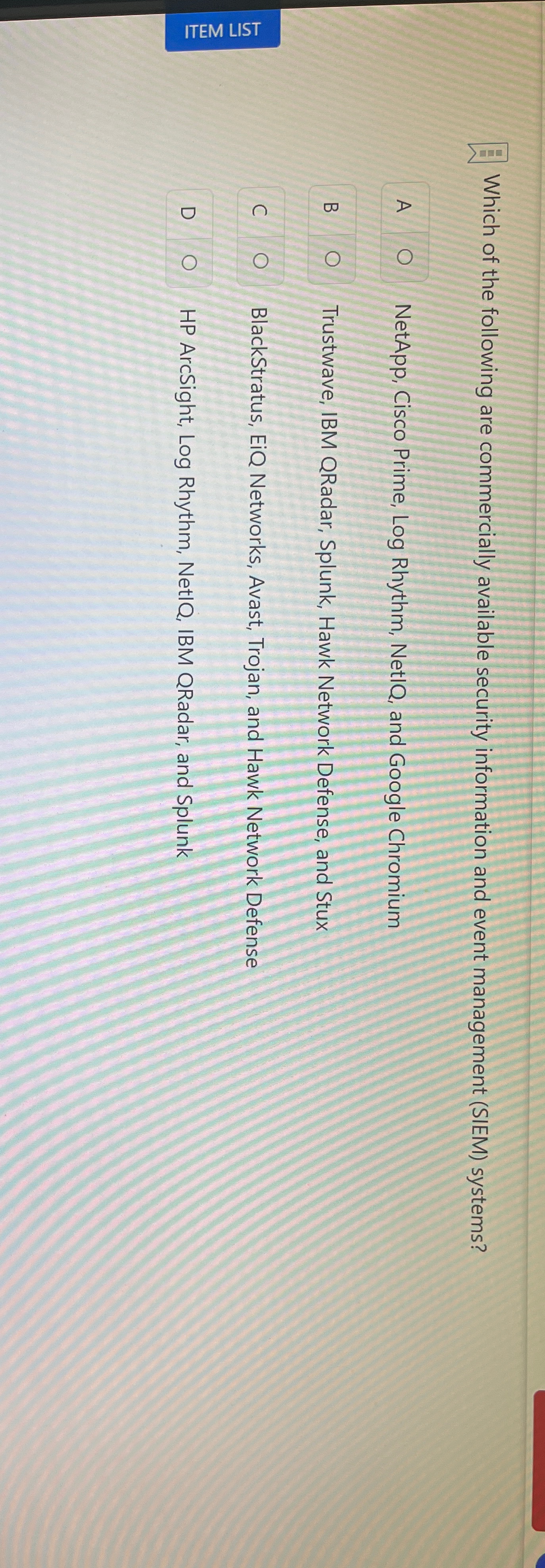 Solved Which of the following are commercially available | Chegg.com