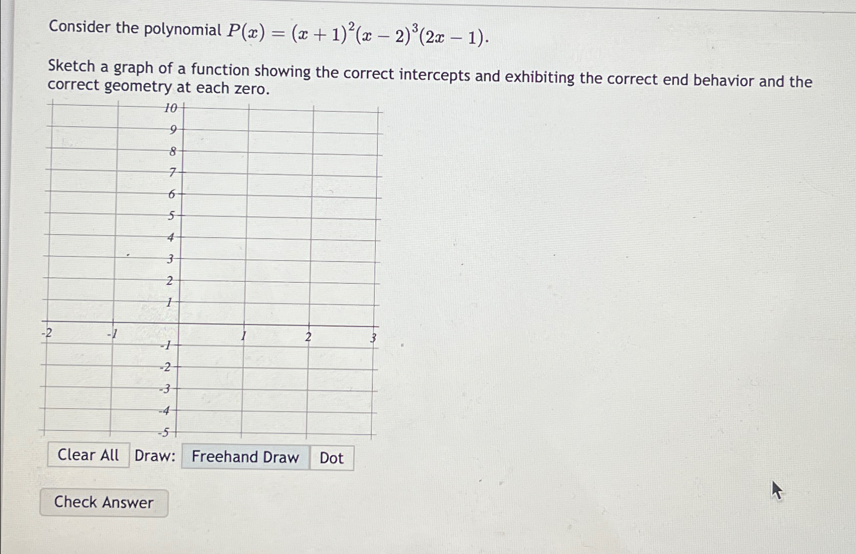 Solved Consider the polynomial | Chegg.com