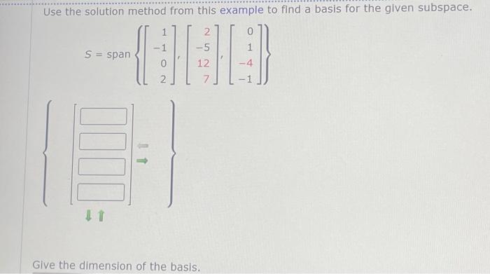 Solved Use the solution method from this example to find a | Chegg.com