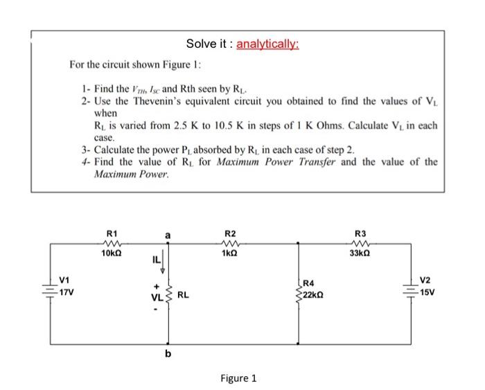 Solved Solve it : analytically: For the circuit shown Figure | Chegg.com