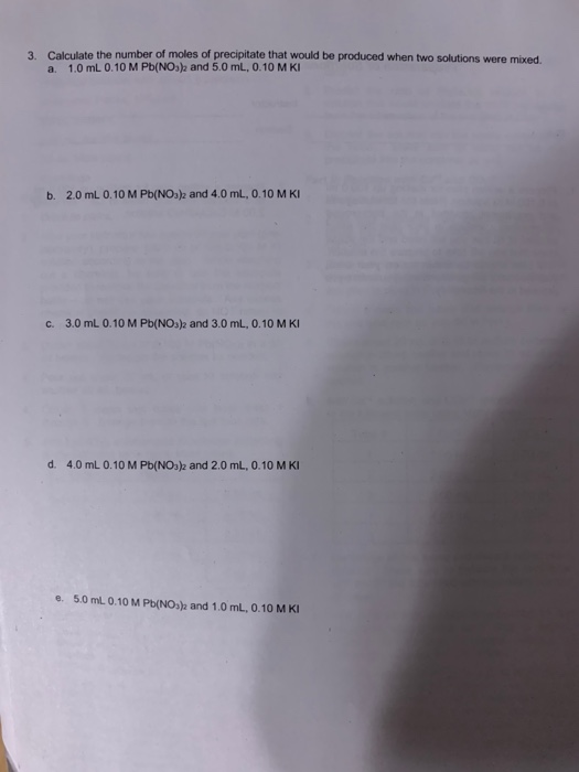 Solved Preparation of Solutions: Pre-laboratory Assignment | Chegg.com