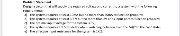 Solved simple second order circuit problem that requires the | Chegg.com