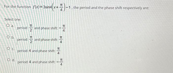 Solved For the function f(x)=3sin4(x+ n4(x + 1) - -1 -1, the | Chegg.com