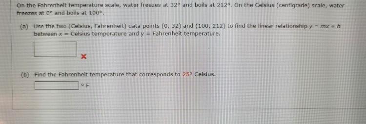 Solved On the Fahrenheit temperature scale, water freezes at | Chegg.com