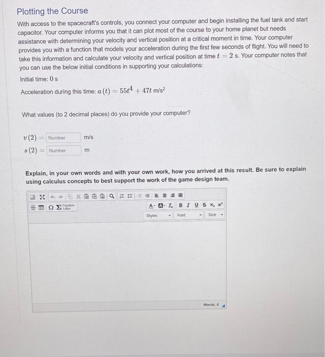 Solved Plotting the Course With access to the spacecraft's | Chegg.com