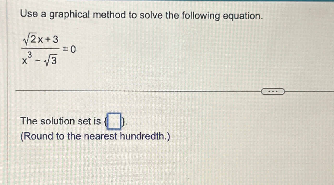 Solved Use a graphical method to solve the following | Chegg.com