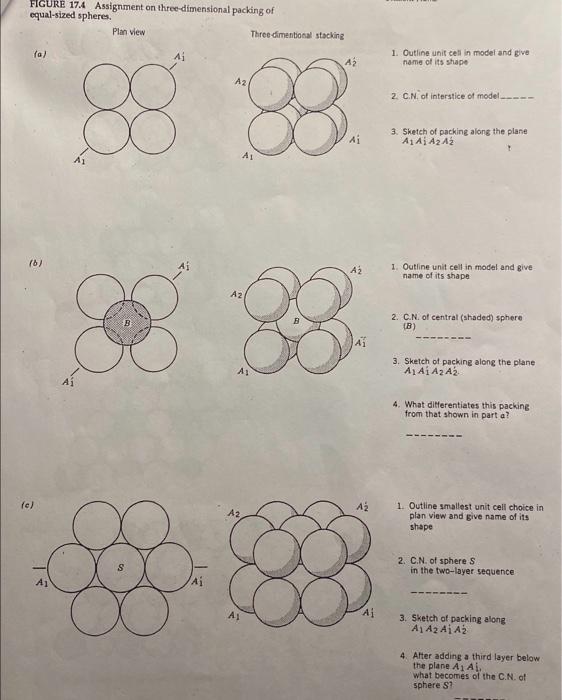 Solved FIGURE 17.4 Assignment on three-dimensional packing | Chegg.com