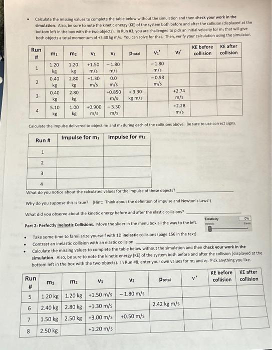 Solved Calculate the missing values to complete the table | Chegg.com