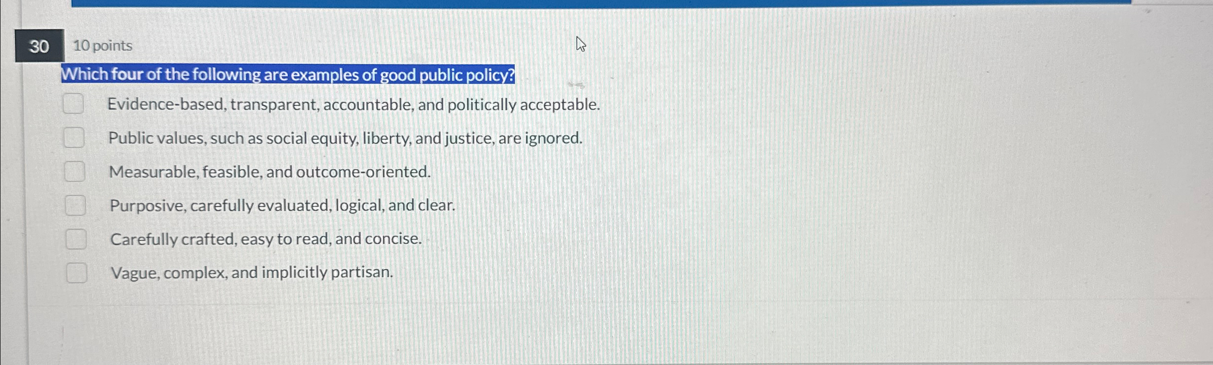 Solved 3010 ﻿pointsWhich four of the following are examples | Chegg.com