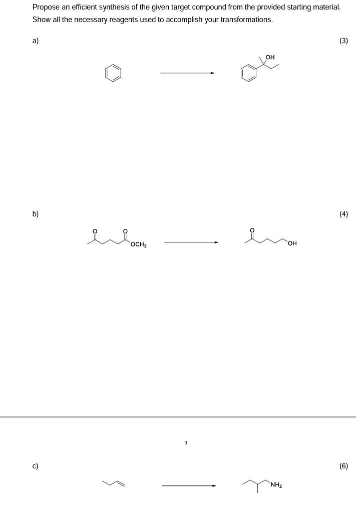 Solved Propose an efficient synthesis of the given target | Chegg.com