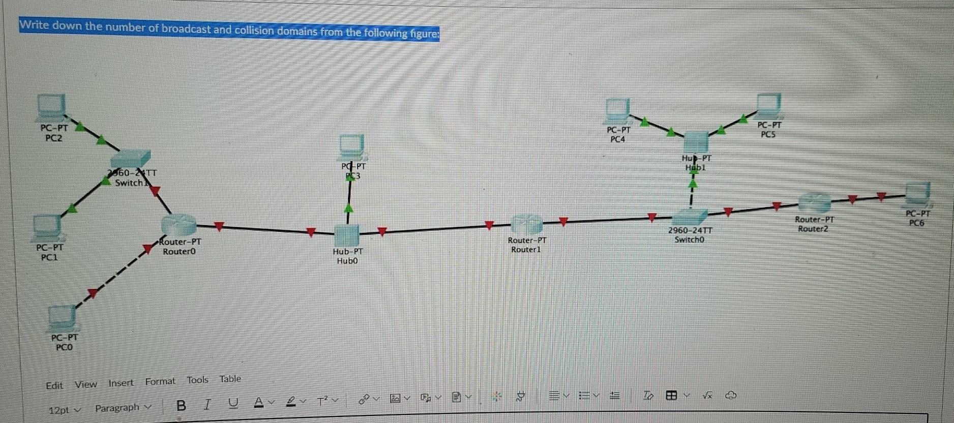Solved Write down the number of broadcast and collision | Chegg.com