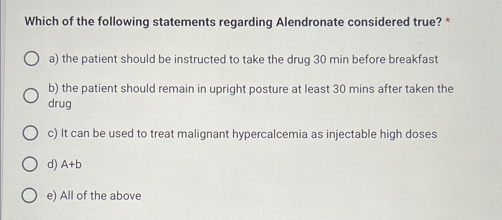 Solved Which of the following statements regarding | Chegg.com