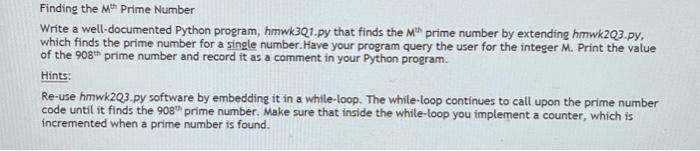 Solved print("Is The Integer Prime ?") \# ask the user to | Chegg.com