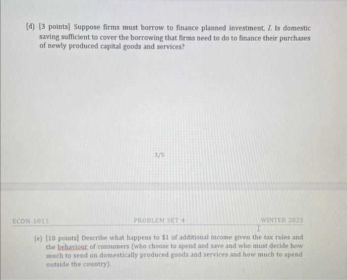 1. ( 80 points) Consider the following model of an | Chegg.com