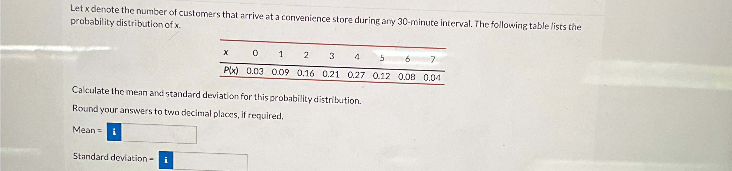 Let x ﻿denote the number of customers that arrive at | Chegg.com
