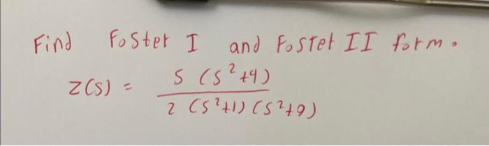 Solved Find Foster I and Fostet II form. | Chegg.com