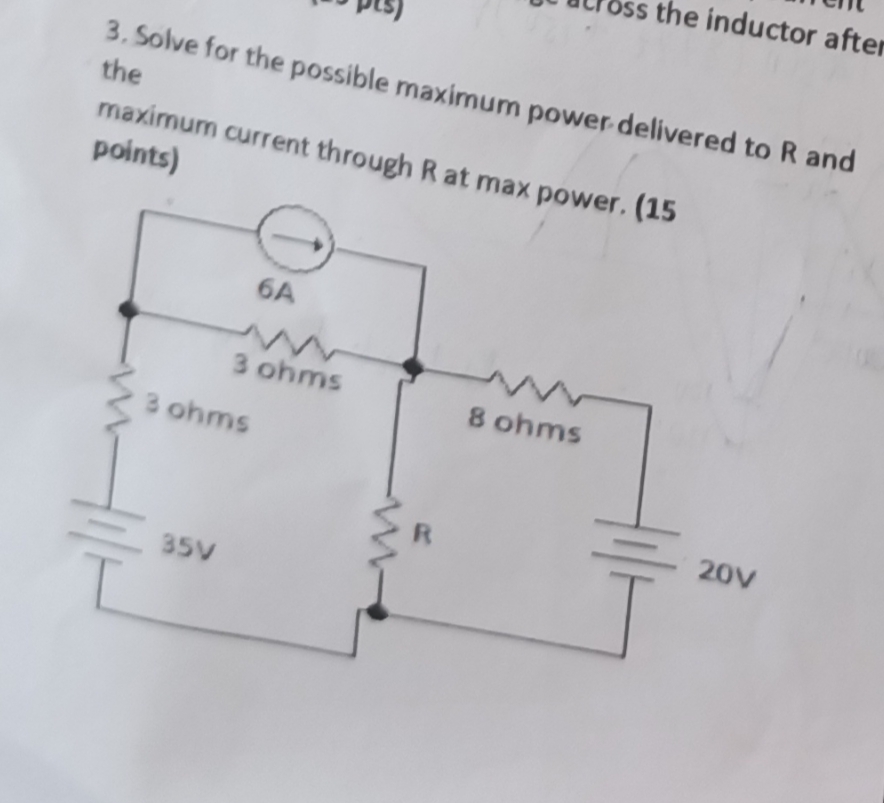 Solved Solve for the possible maximum power delivered to R | Chegg.com