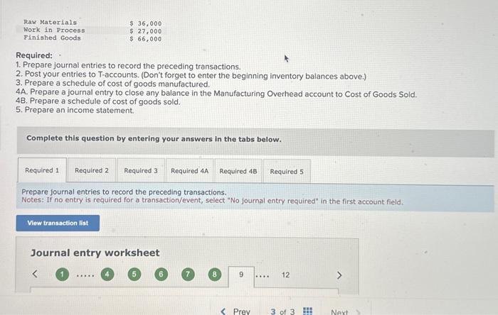 Solved Required: 1. Prepare journal entries to record the | Chegg.com