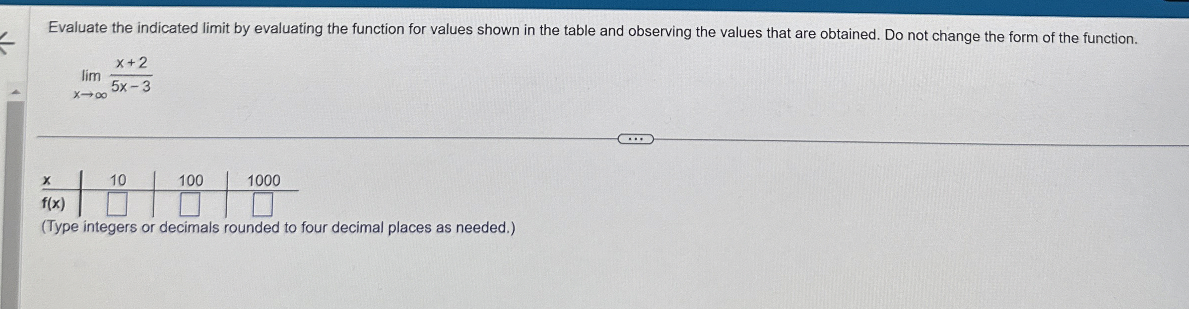 Solved Evaluate the indicated limit by evaluating the | Chegg.com